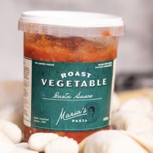 Roasted Vegetable Sauce 450g by Maria's Pasta - Biviano Direct