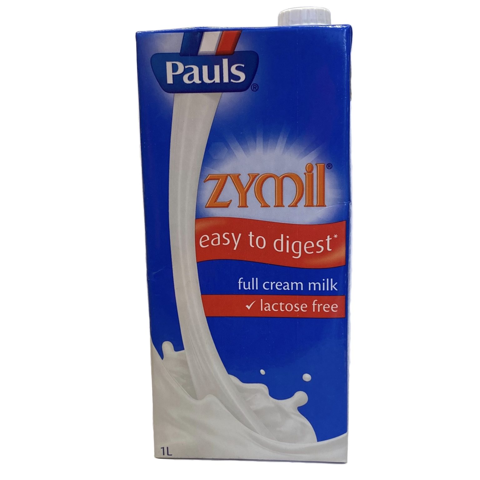 Milk - Zymil Lactose Free full cream milk UHT - by Pauls 1lt Biviano Direct