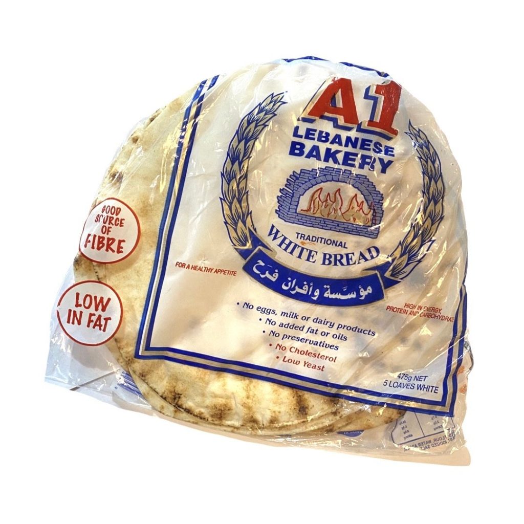 Bread - Pita White Traditional Lebanese Style - Biviano Direct