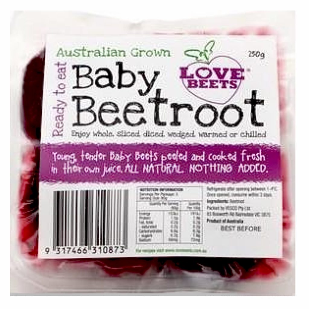 Beetroot Baby - Peeled and Cooked Ready to Eat by L VE BEETS