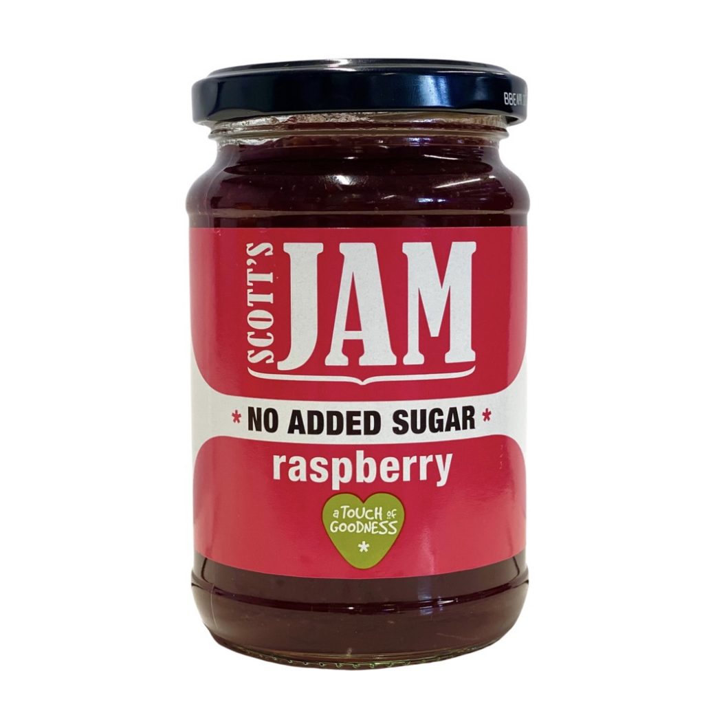 Jam Raspberry *NO ADDED SUGAR* by Scott's - Biviano Direct