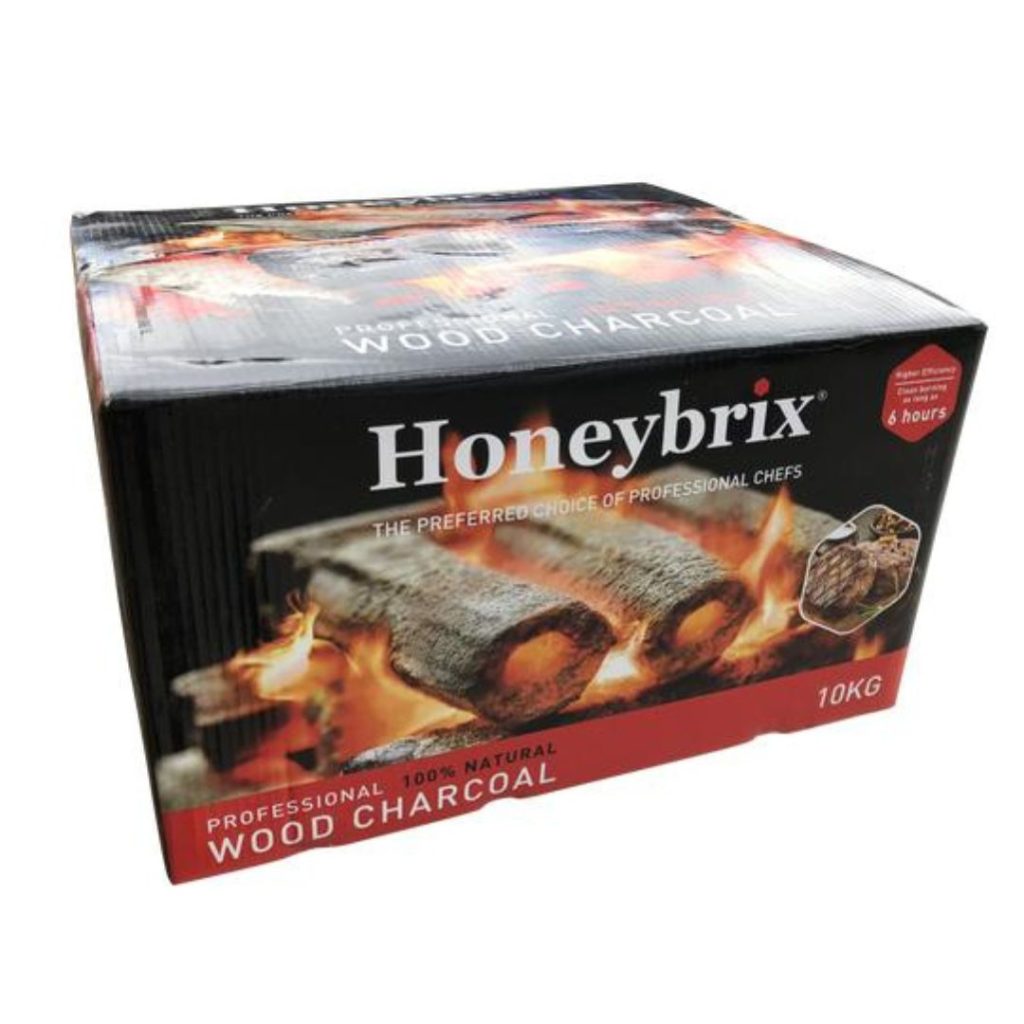 Honeybrix Premium Wood Charcoal 10kg Box - Biviano Direct