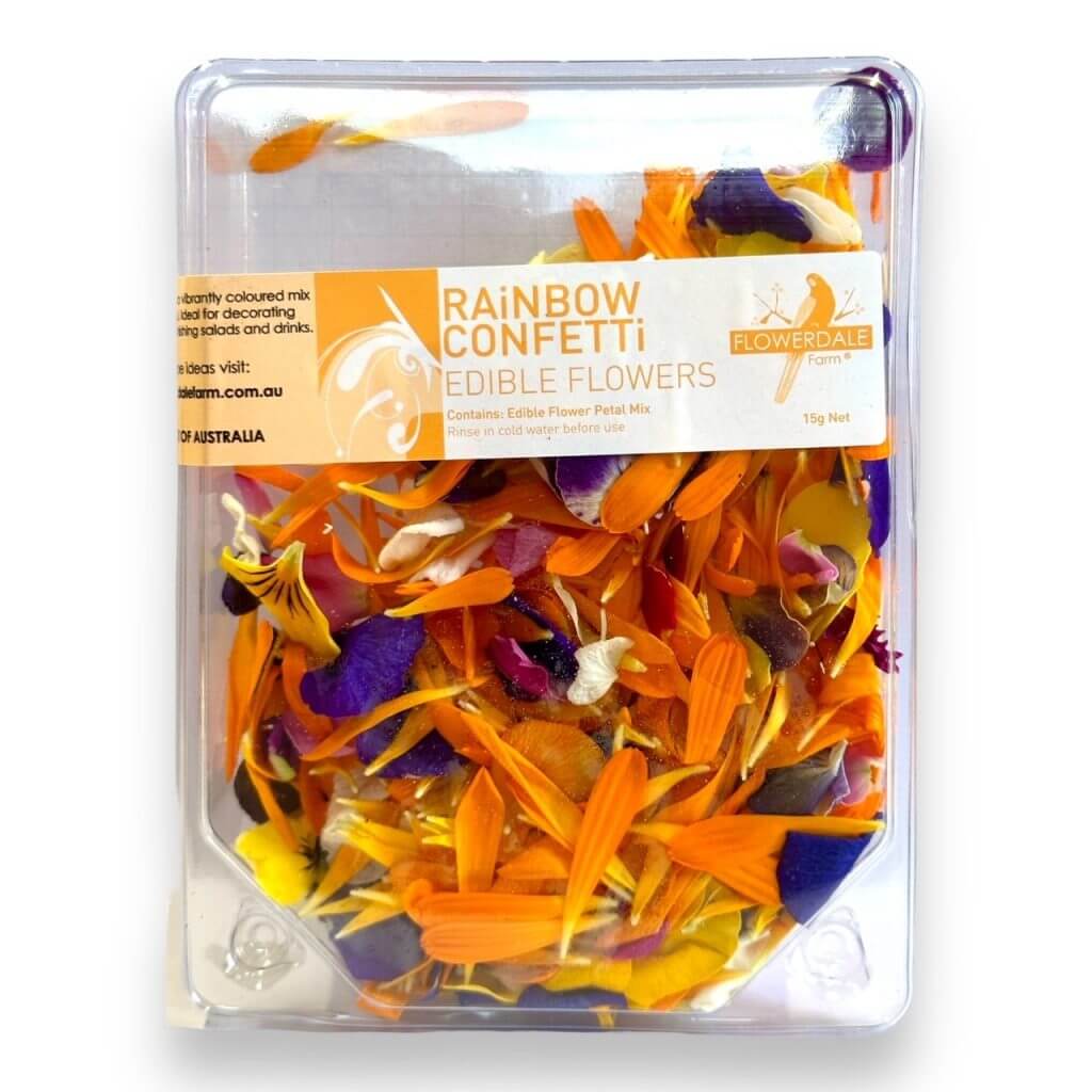Edible Flowers - Rainbow Confetti by Flowerdale Farm - Biviano Direct