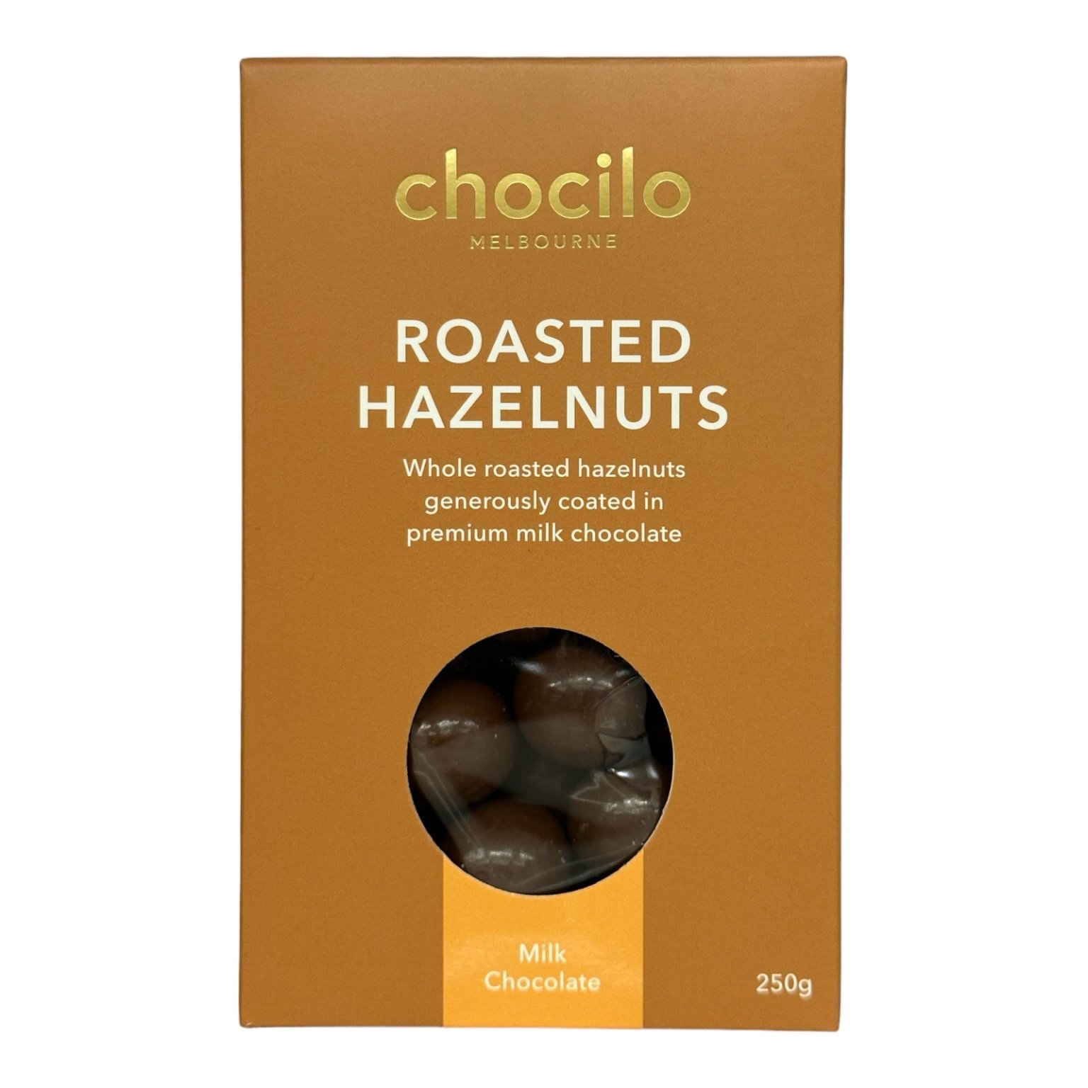 Chocilo Roasted Hazelnuts in Milk Chocolate Gift Box 250g