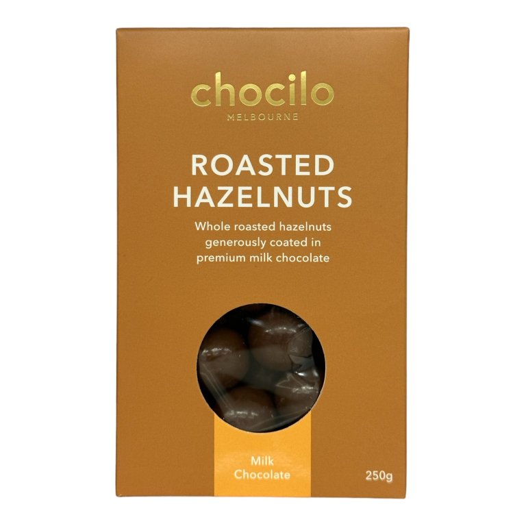 Chocilo Roasted Hazelnuts in Milk Chocolate Gift Box 250g