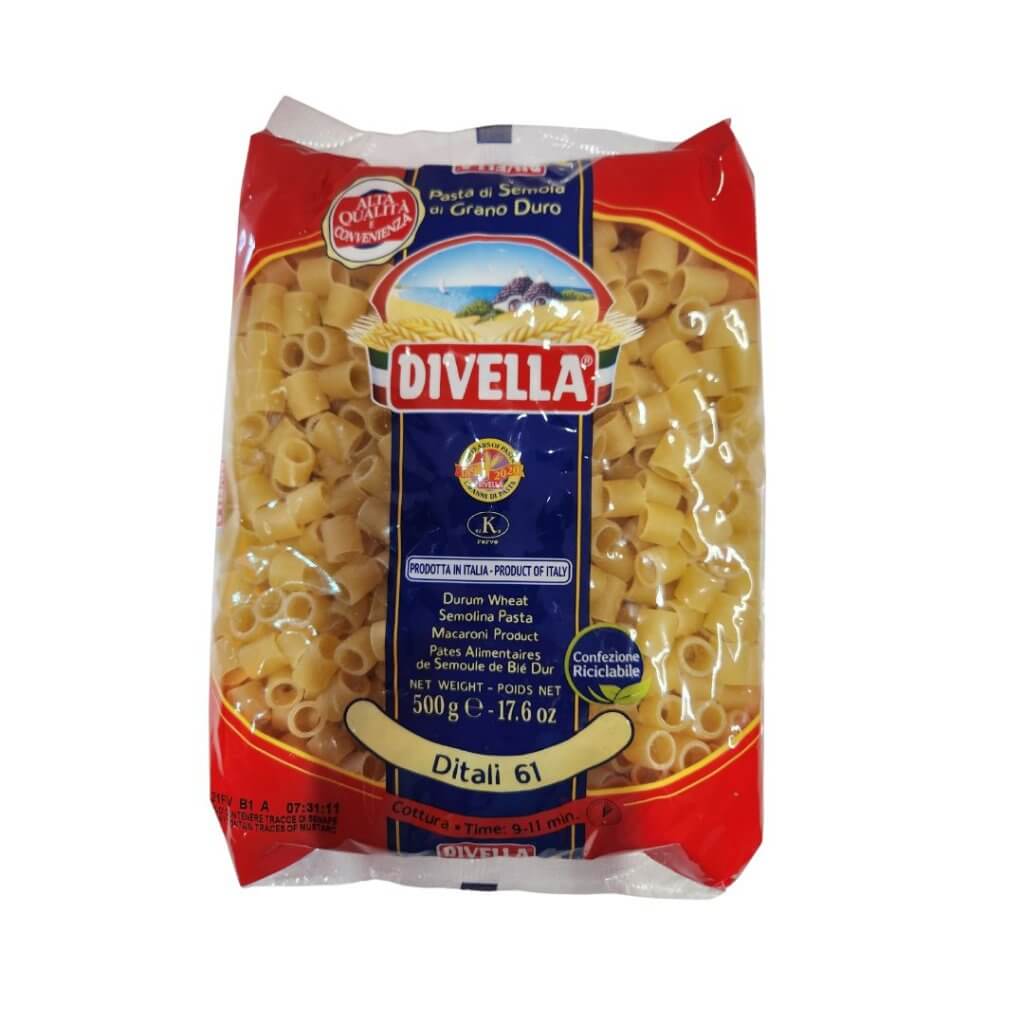 Pasta - Ditali Macaroni by Divella 500g - Biviano Direct
