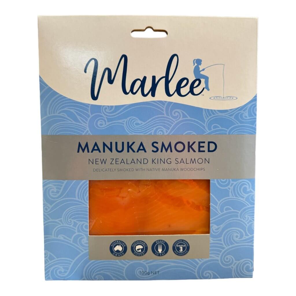 Marlee Manuka smoked New Zealand king salmon 100g packet