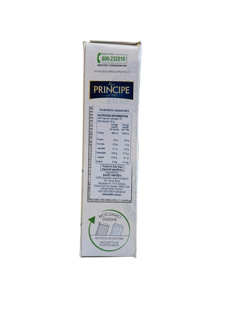 Principe Basmati Rice 1Kg - Biviano Direct